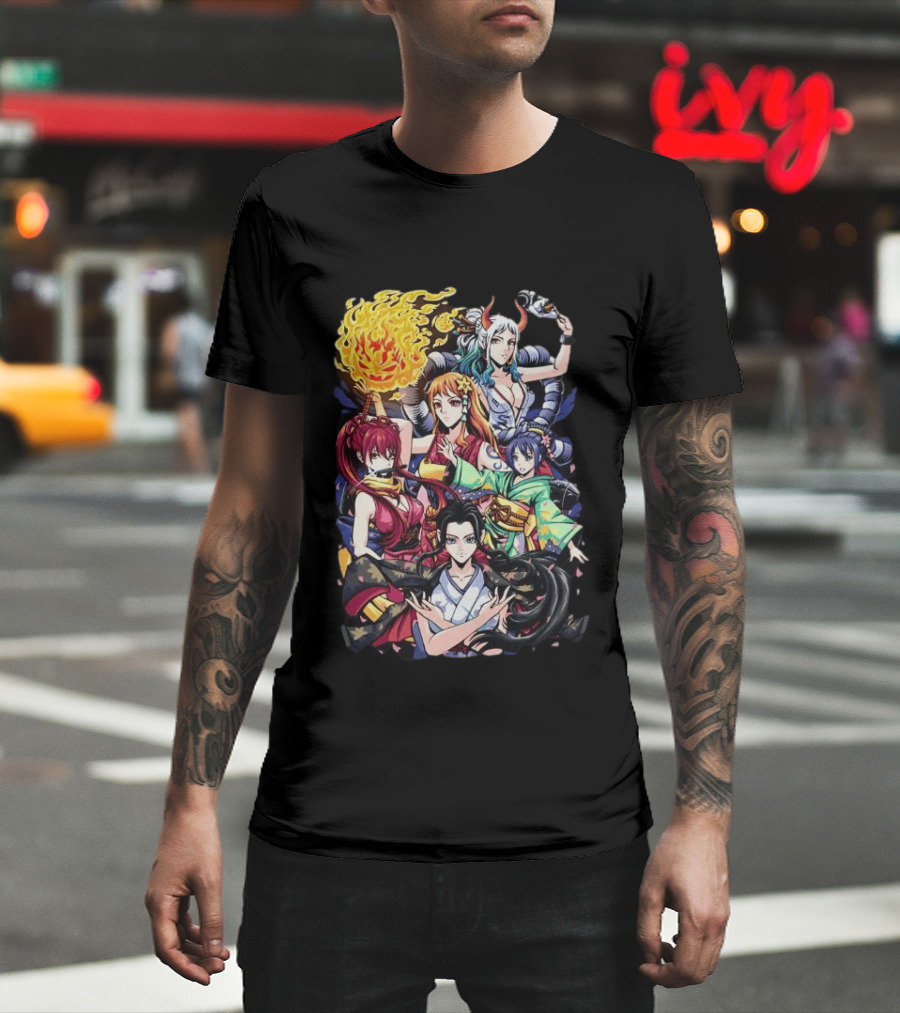 Wano Country Arc One Piece Anime Female Characters Crimson Voyage T-Shirt