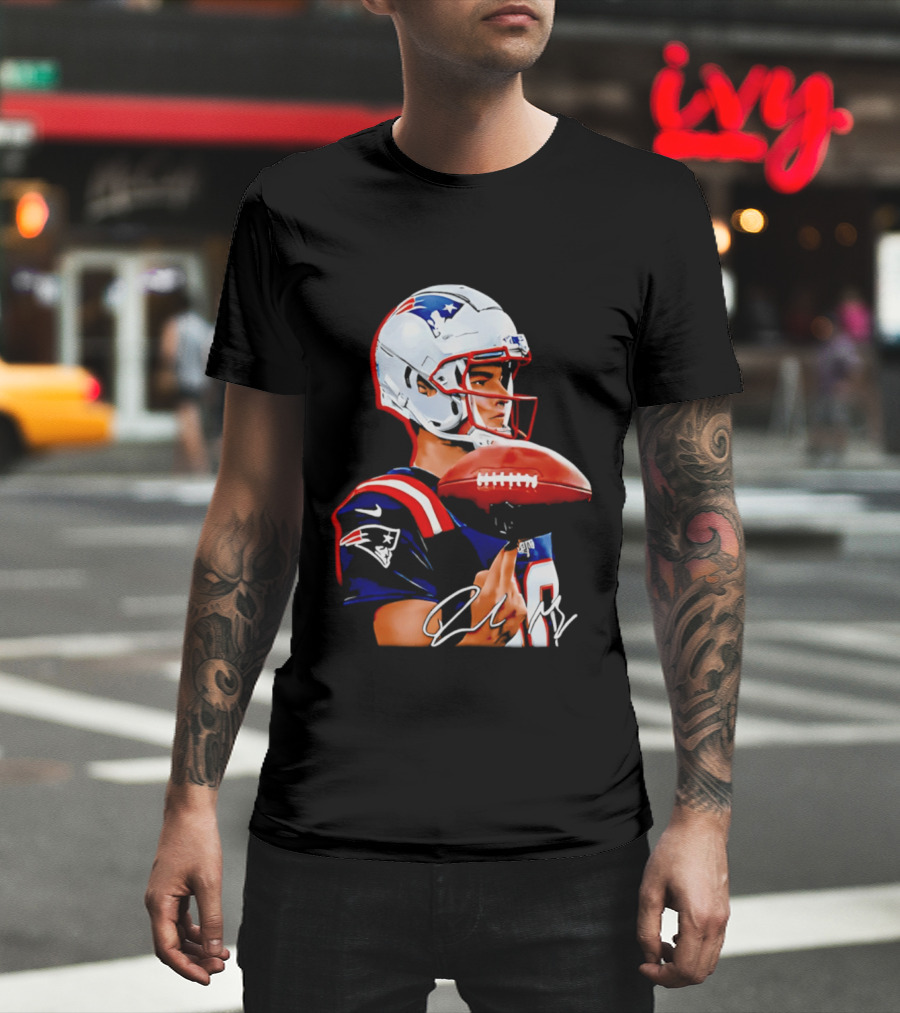 Drake Maye New England Patriots Quarterback Football Patriots Jersey T-Shirt