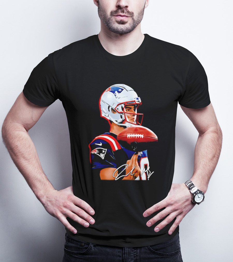 Drake Maye New England Patriots Quarterback Football Patriots Jersey T-Shirt