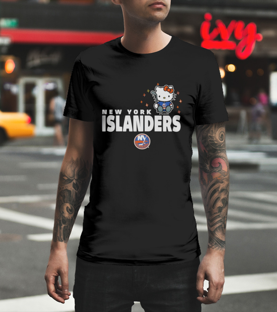 Hello Kitty New York Islanders NHL Hockey Crossover 2026 Winter Sports T-Shirt