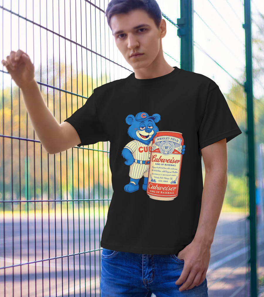 Cubs Wrigley Field Cubweiser King Of Baseball 1914 Bear Fans T-Shirt