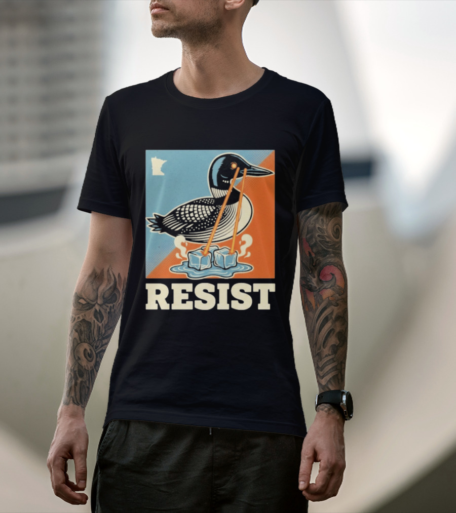 Resist Minneapolis Loon Ice Protest Minnesota T-Shirt