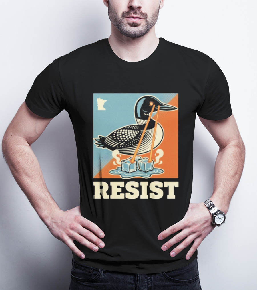 Resist Minneapolis Loon Ice Protest Minnesota T-Shirt