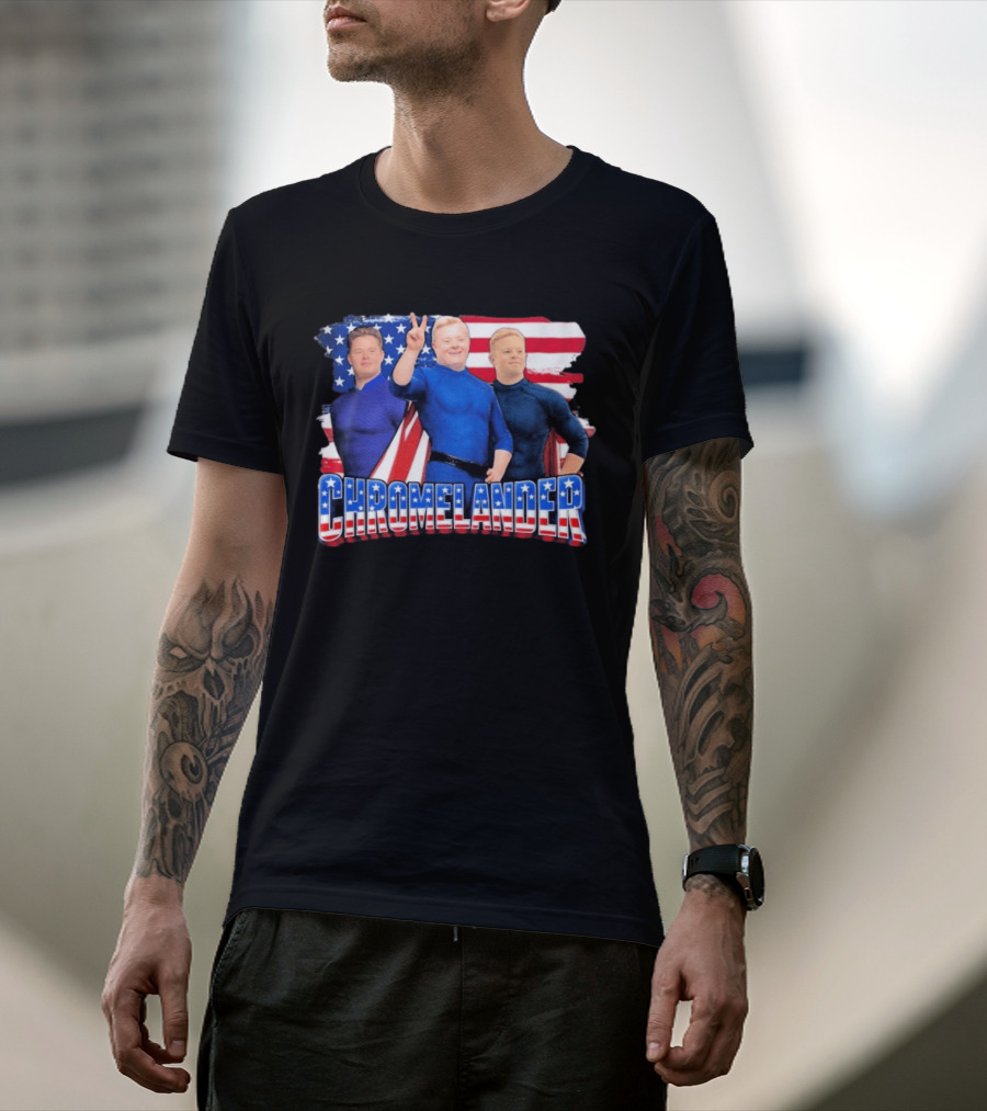 Chromelander Stars And Stripes Superheroes 3D T-Shirt