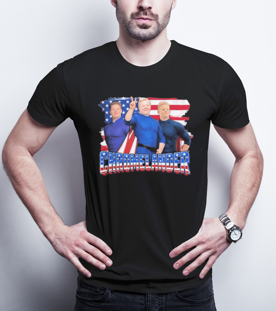 Chromelander Stars And Stripes Superheroes 3D T-Shirt