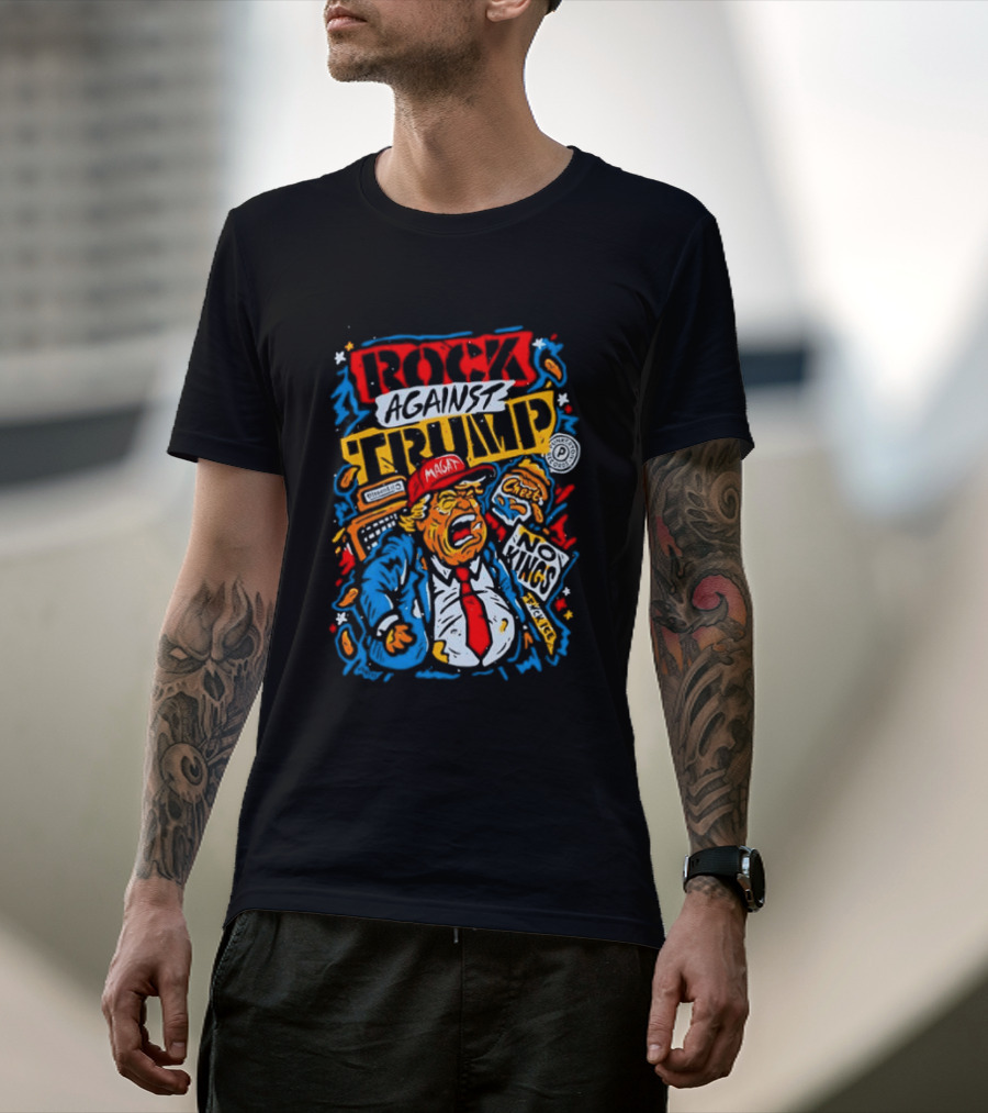 Rock Against Trump MAGA No Kings T-Shirt