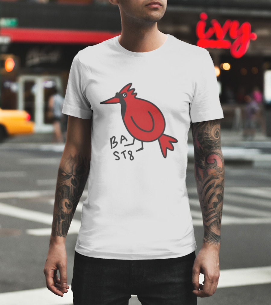 Ball State Cardinal Bird Doodle BSU Football T-Shirt