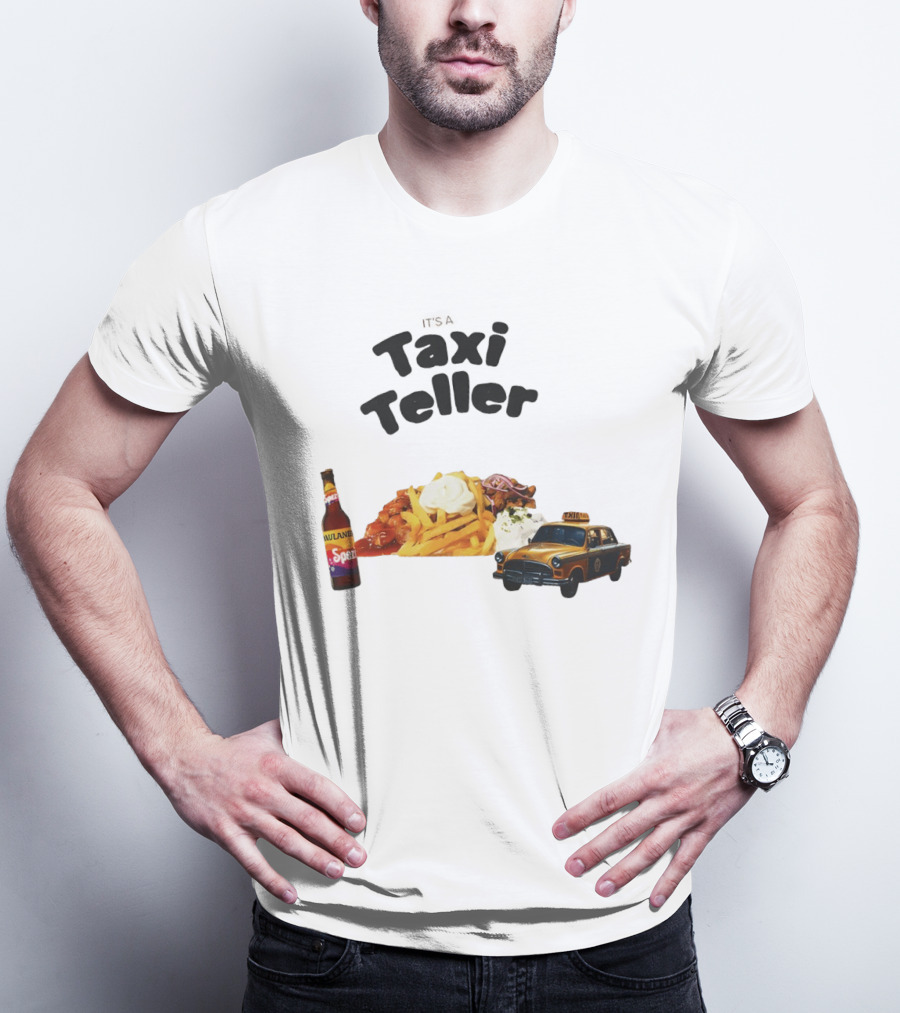 Kebab Fries Taxi Teller With Paulaner Spezi Car T-Shirt