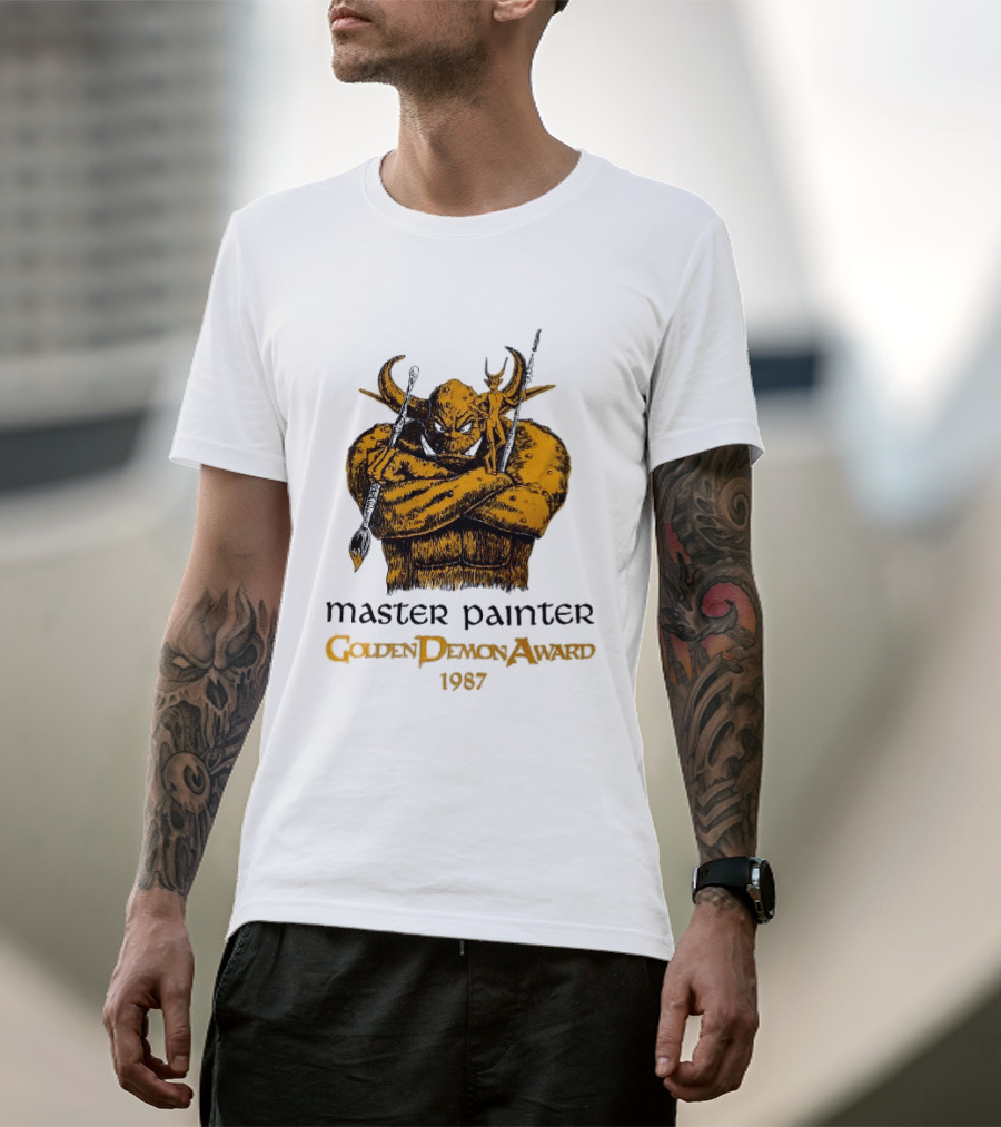 Master Painter Golden Demon Award 1987 Vintage Monster T-Shirt