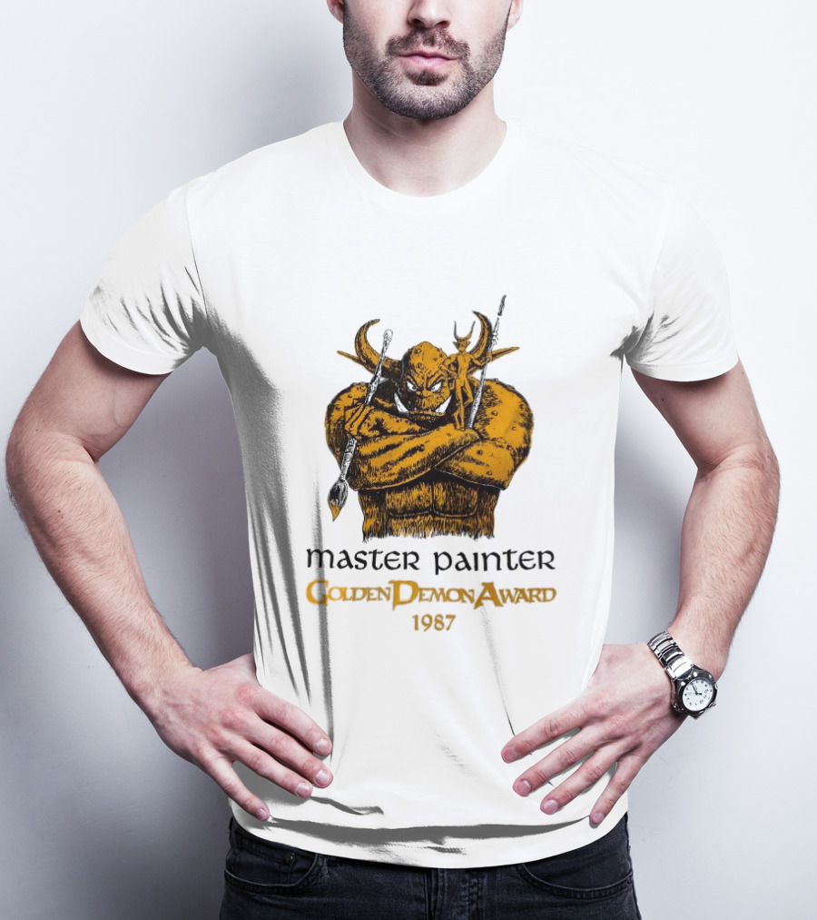 Master Painter Golden Demon Award 1987 Vintage Monster T-Shirt