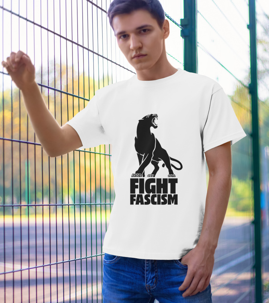 Fight Fascism Panther Roar Black Power Movement T-Shirt