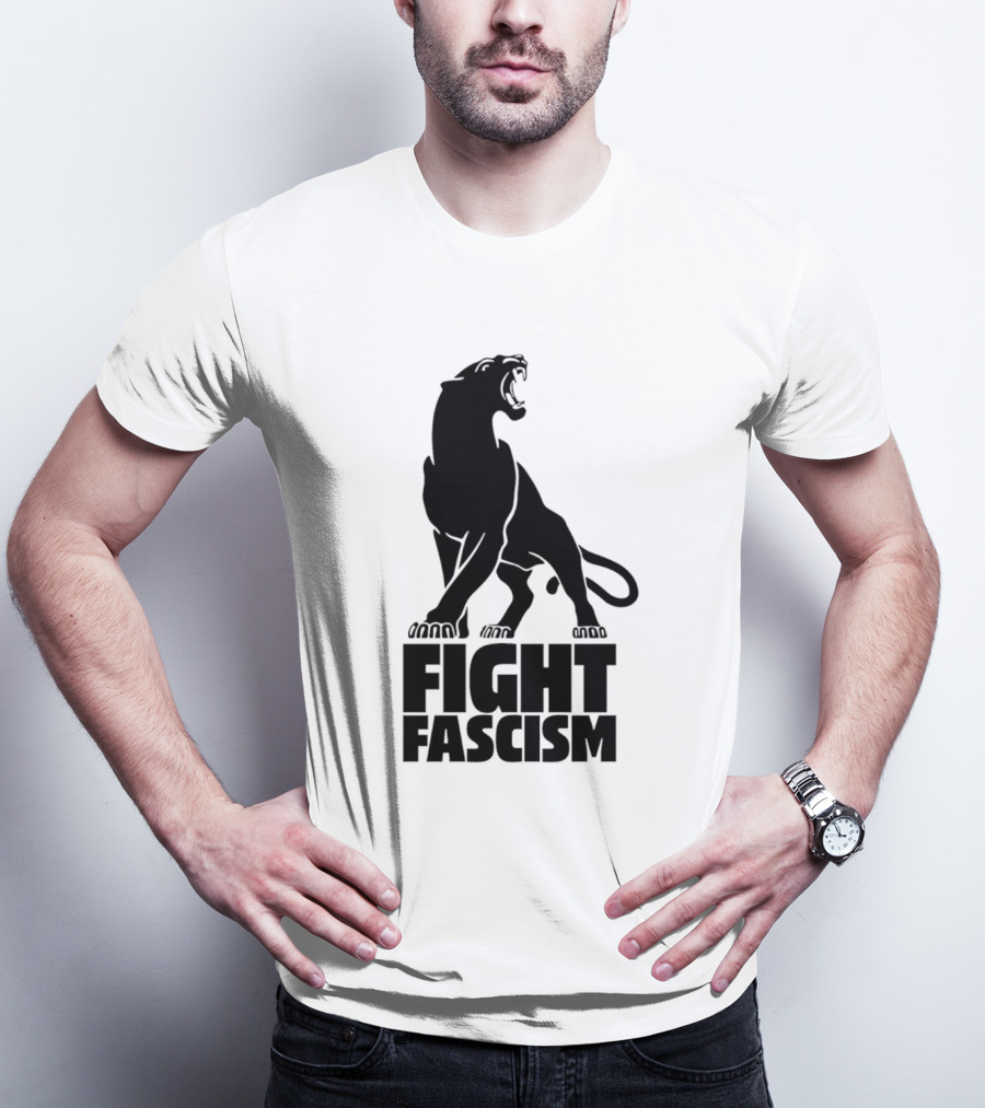 Fight Fascism Panther Roar Black Power Movement T-Shirt