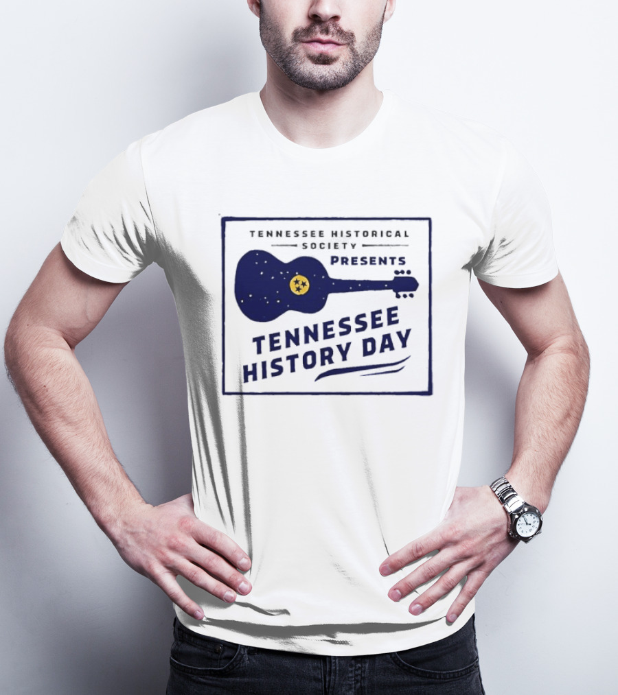 Tennessee Historical Society Presents Tennessee History Day Guitar T-Shirt
