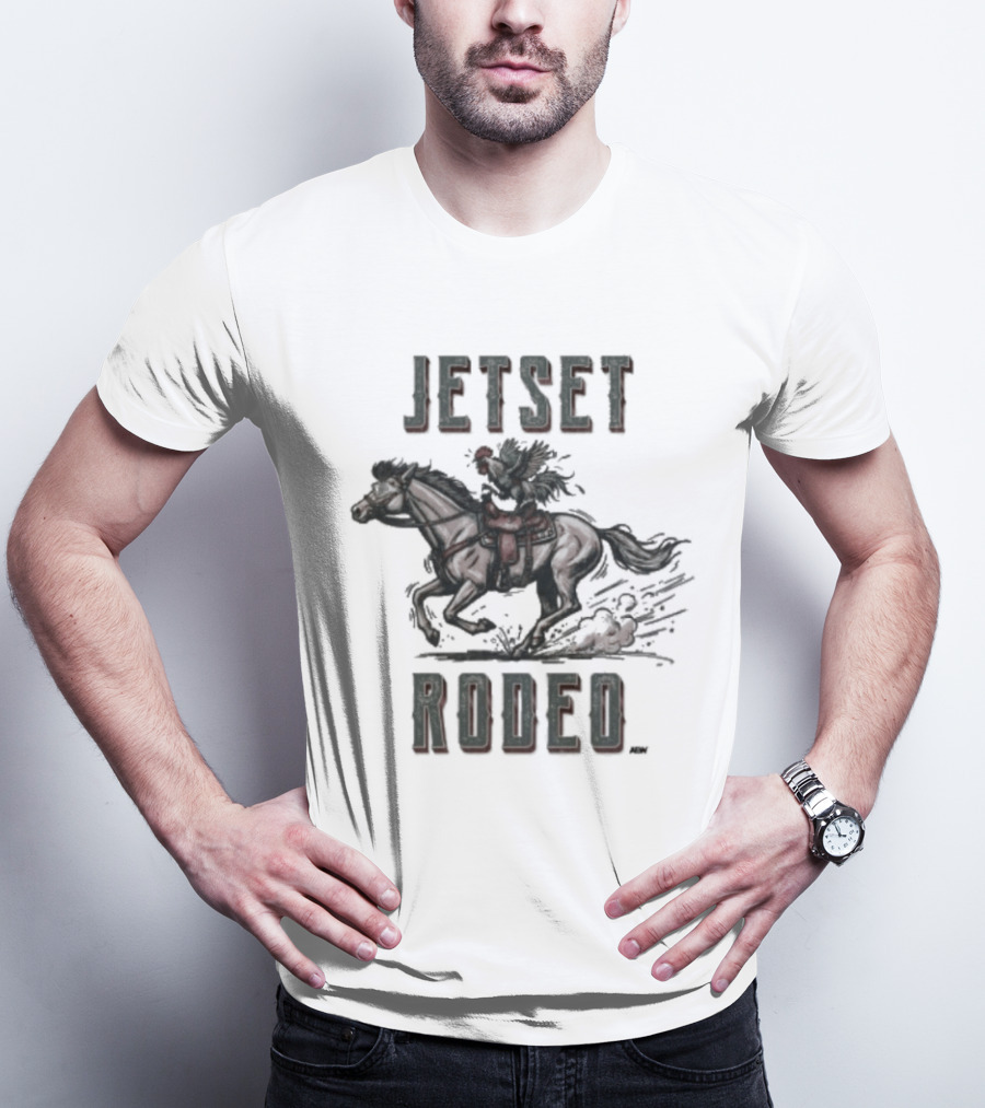Jetset Rodeo Ride It Cowboy Horse Adventure T-Shirt