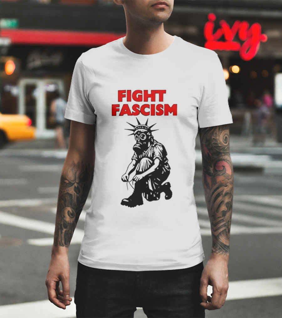 Fight Fascism Liberty Not Fascism Abolish ICE T-Shirt
