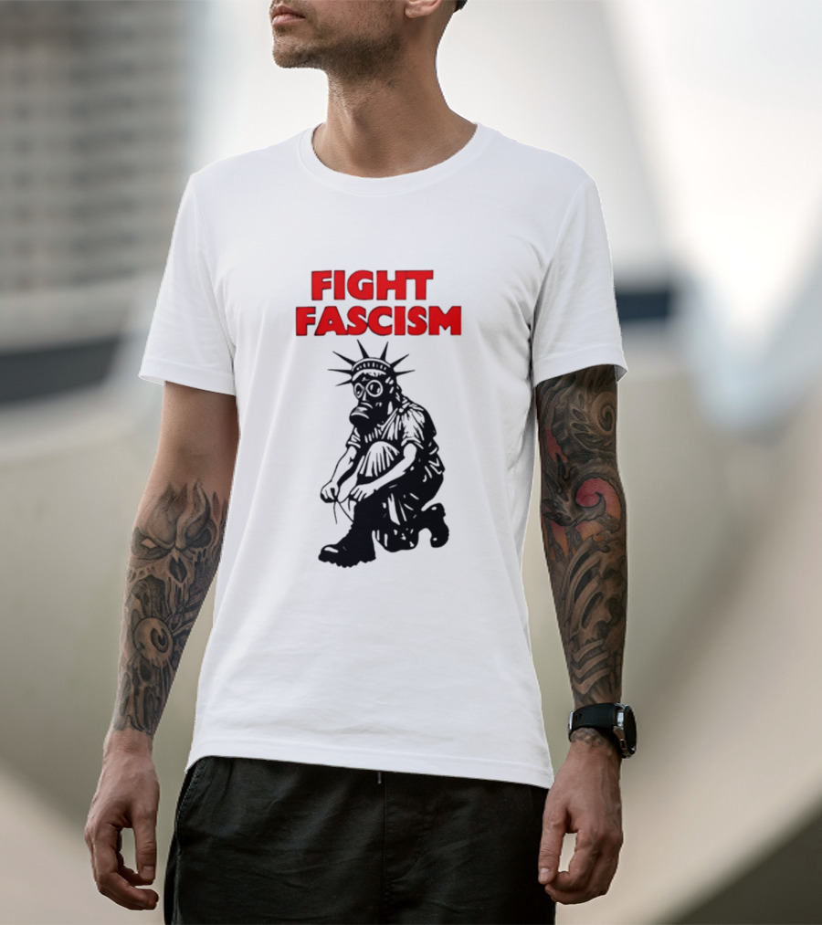 Fight Fascism Liberty Not Fascism Abolish ICE T-Shirt
