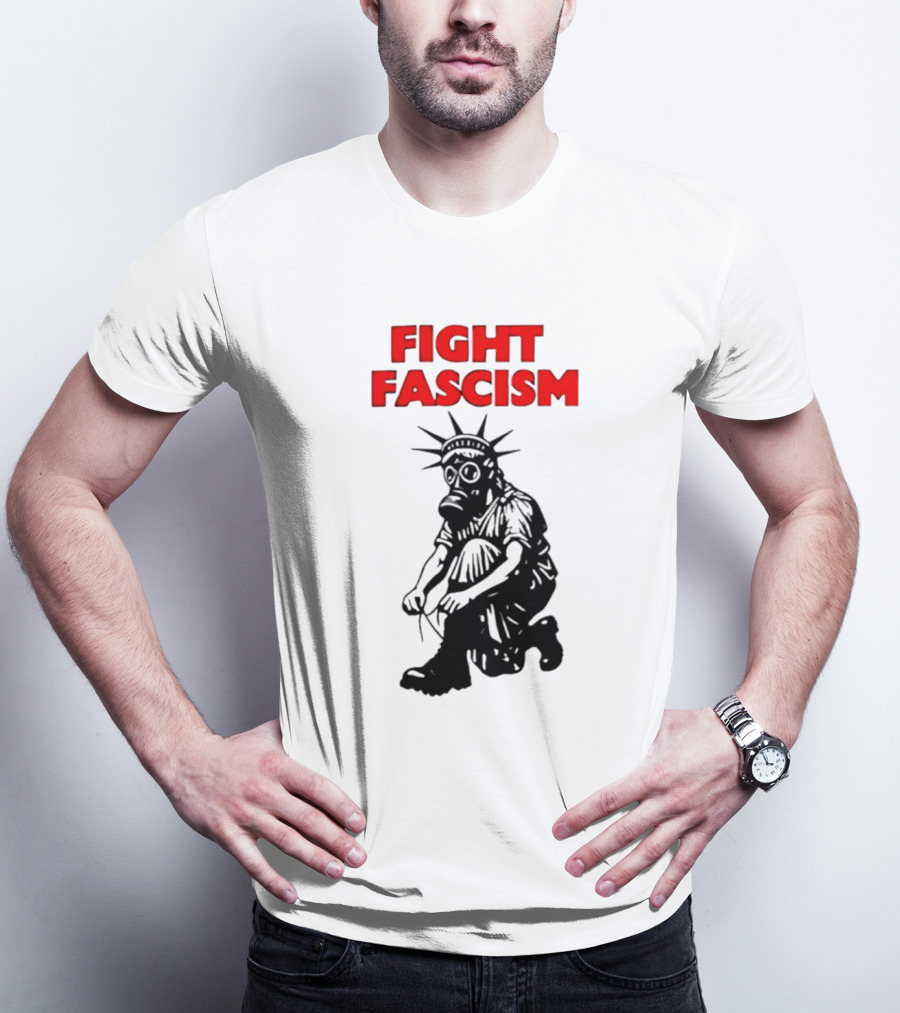 Fight Fascism Liberty Not Fascism Abolish ICE T-Shirt