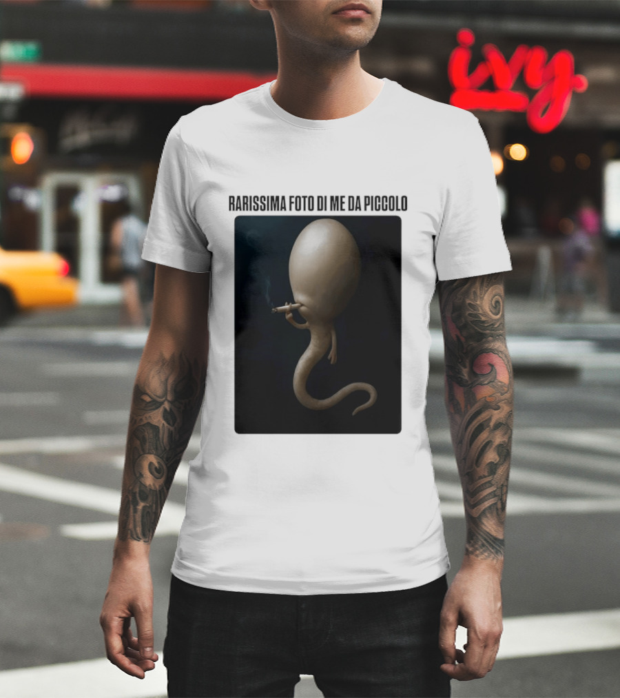 Rarissima Foto Di Me Da Piccolo Alieno Iconico Comico Divertente T-Shirt