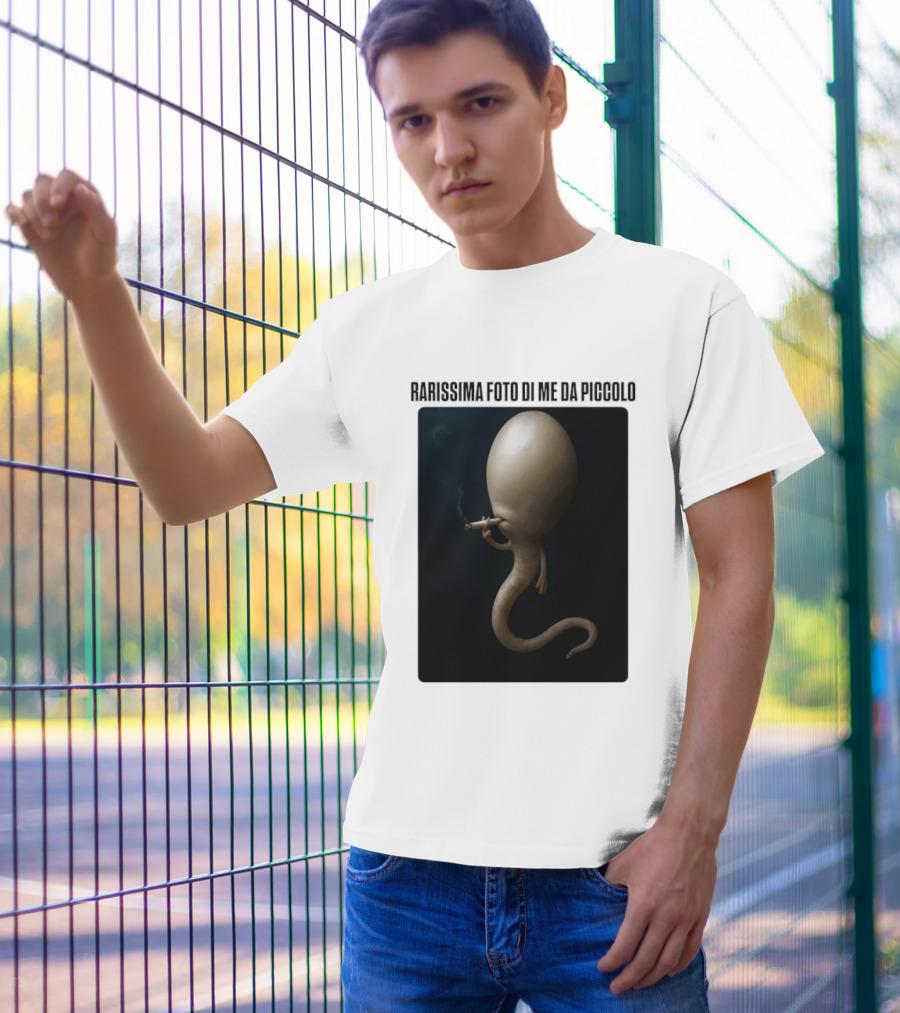 Rarissima Foto Di Me Da Piccolo Alieno Iconico Comico Divertente T-Shirt