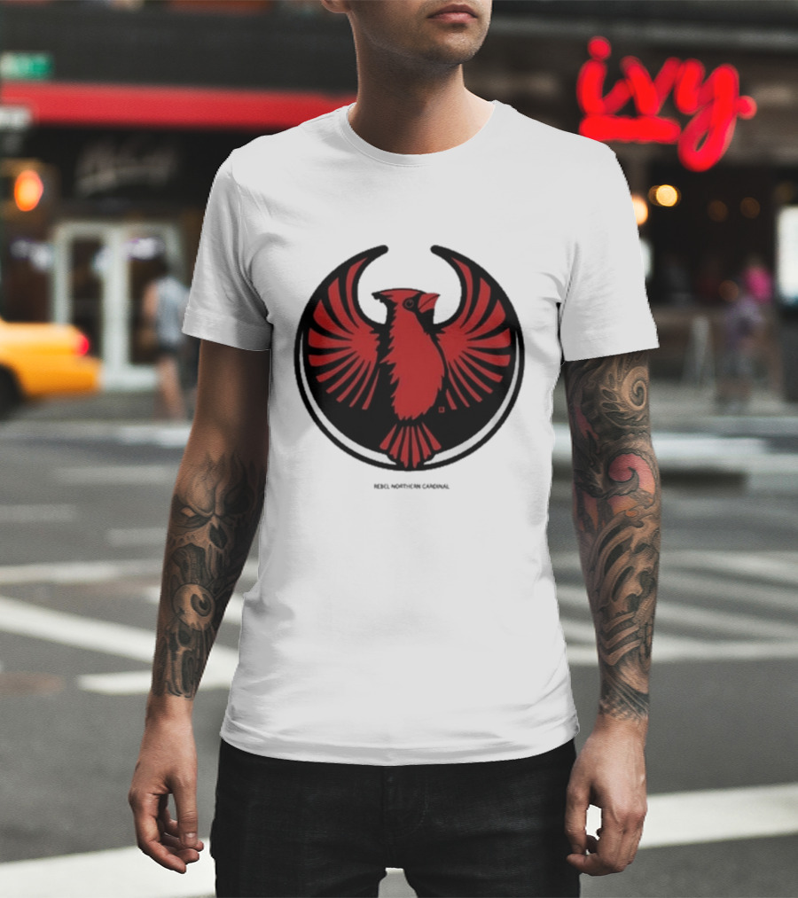Rebel Northern Cardinal Alliance Heavyweight Bird T-Shirt