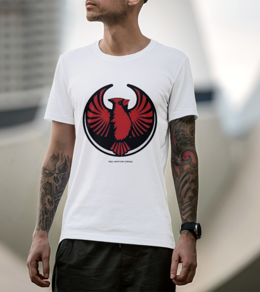 Rebel Northern Cardinal Alliance Heavyweight Bird T-Shirt