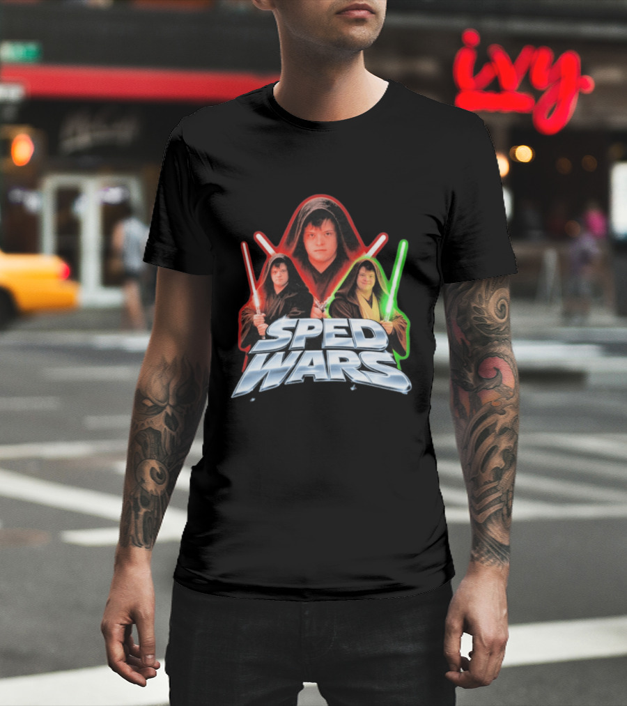 SPED WARS Lightsaber Down Syndrome Jedi T-Shirt