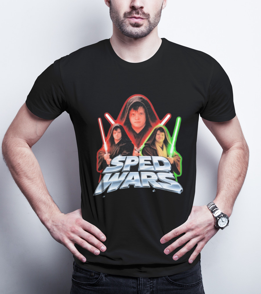 SPED WARS Lightsaber Down Syndrome Jedi T-Shirt