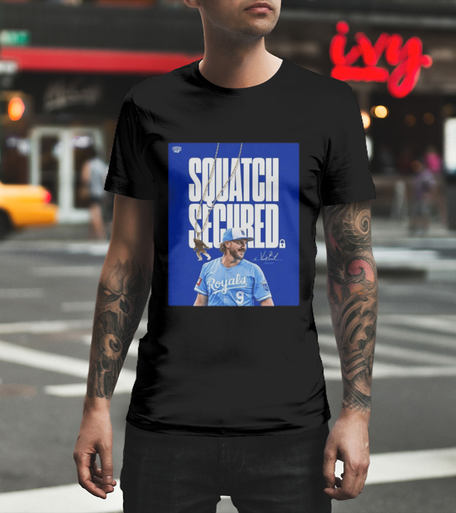 Squatch Secured Vinnie Pasquantino Royals Signature Collection T-Shirt