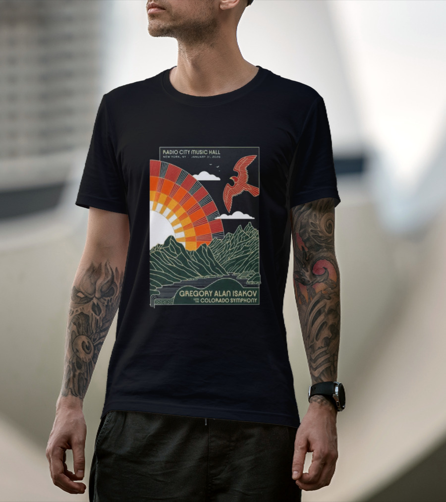 Gregory Alan Isakov With Colorado Symphony Radio City Music Hall January 31 2026 T-Shirt