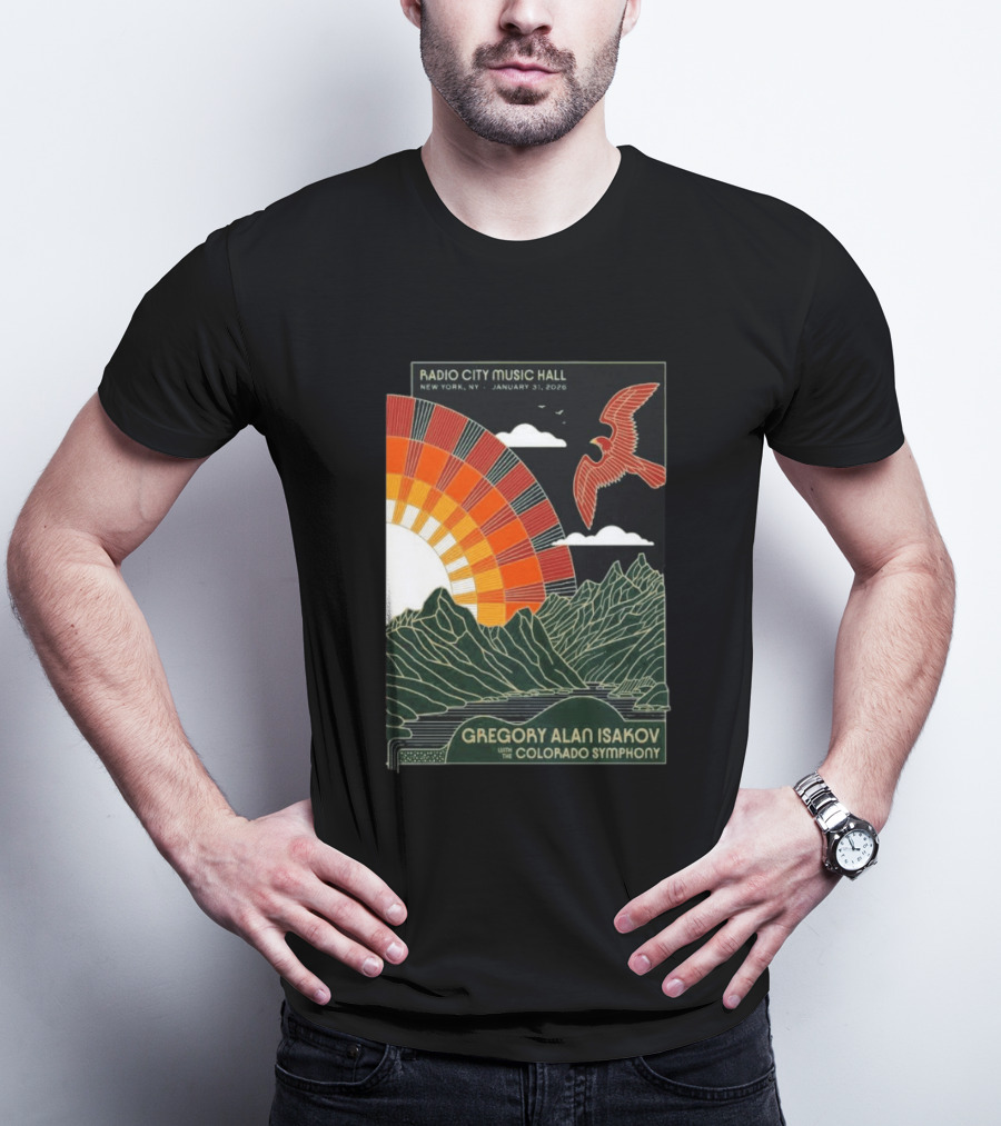 Gregory Alan Isakov With Colorado Symphony Radio City Music Hall January 31 2026 T-Shirt