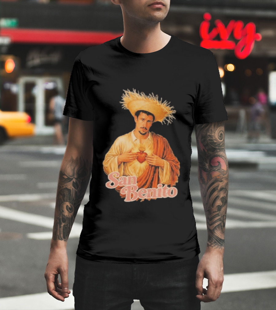 San Benito Bad Bunny Sacred Heart Aura T-Shirt