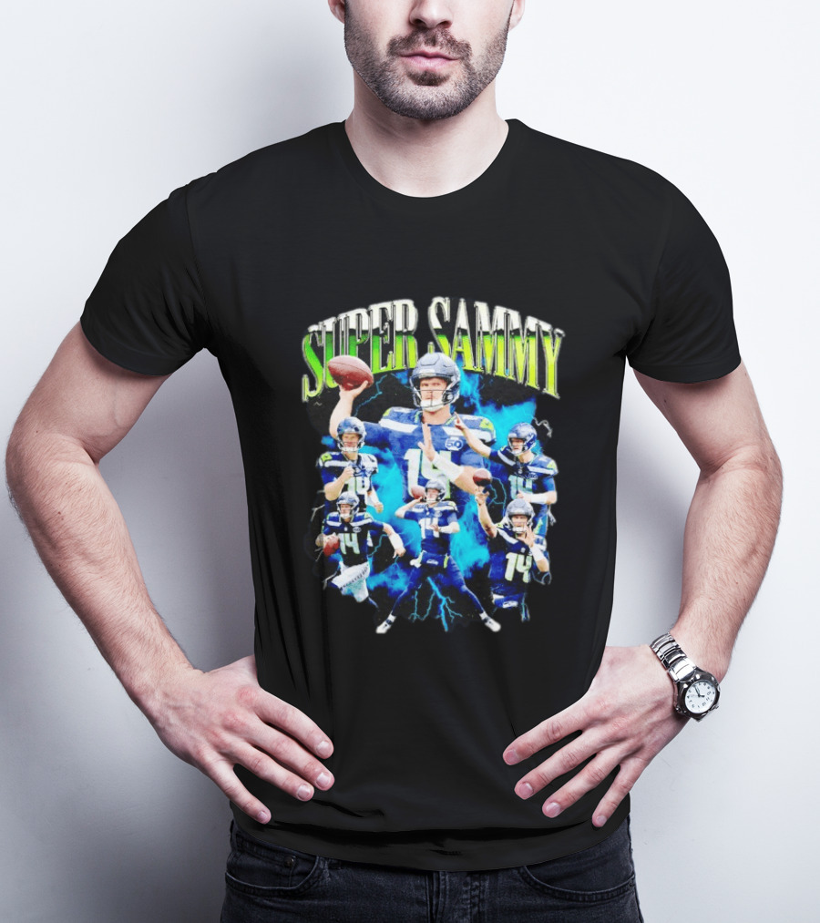Super Sammy Seattle Seahawks Quarterback Highlights T-Shirt