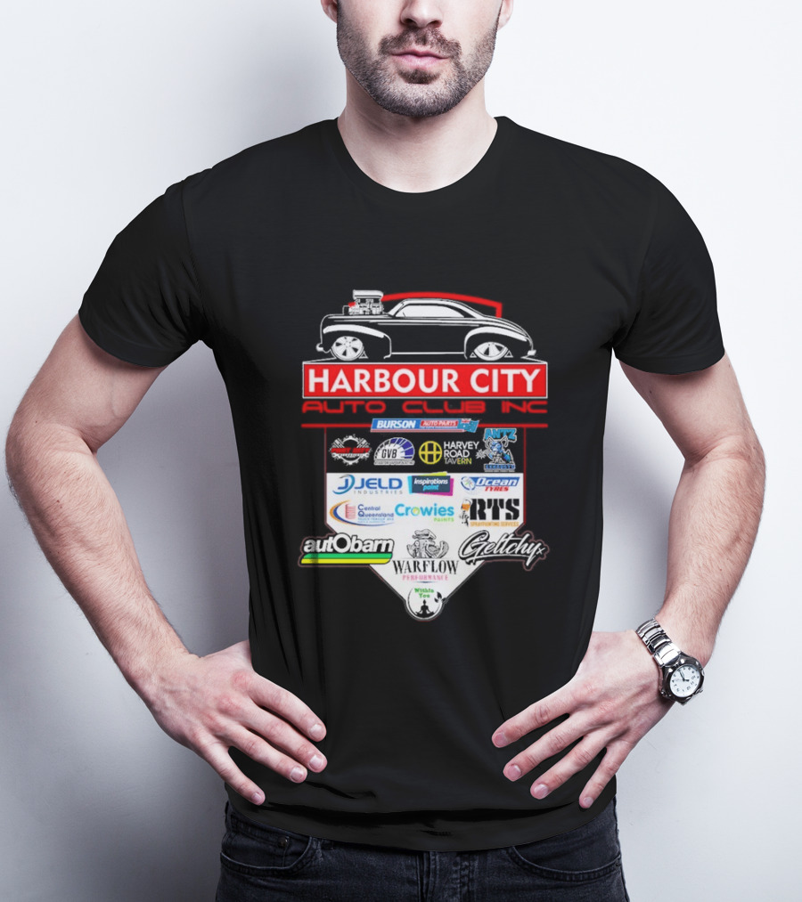 Harbour City Auto Club Burson Central Queensland Crowies Paints Inspirations Paints Wurth Ocean Tyres 2026 T-Shirt