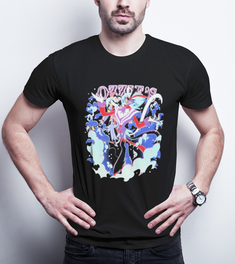 Ozzie's Helluva Boss Fizzarolli Asmodeus Clouds T-Shirt