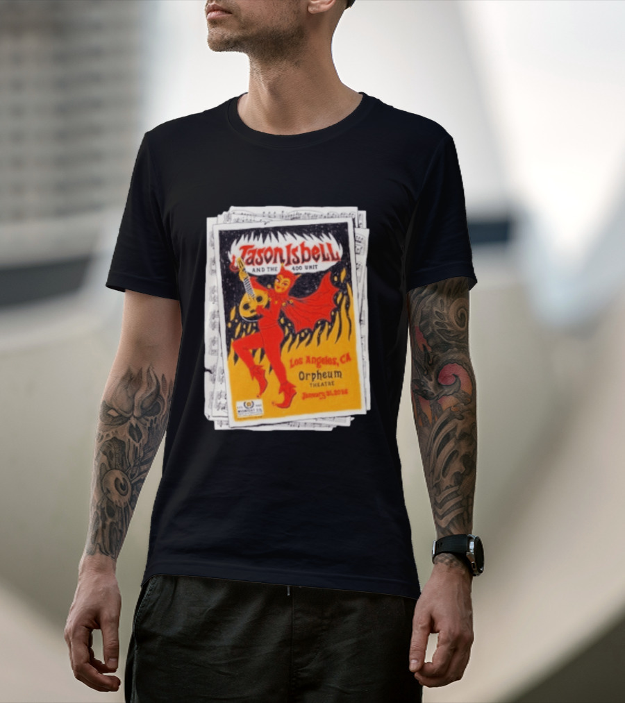 Jason Isbell And The 400 Unit Orpheum Theatre Los Angeles CA January 31 2026 Show T-Shirt