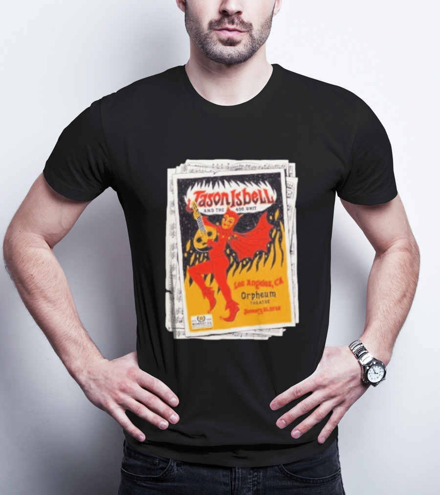 Jason Isbell And The 400 Unit Orpheum Theatre Los Angeles CA January 31 2026 Show T-Shirt