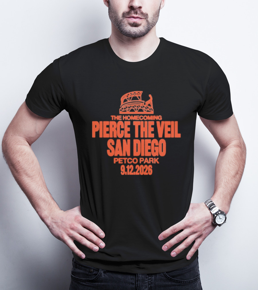 Pierce The Veil The Homecoming San Diego Petco Park Sept 12 2026 T-Shirt