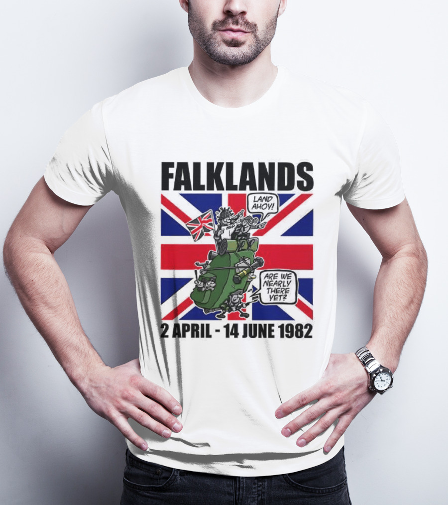 Falklands Tank British Flag 2 April 14 June 1982 T-Shirt
