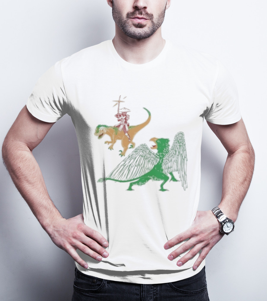 Jack Black Monster Tag Dinosaur And Griffin Fantasy T-Shirt