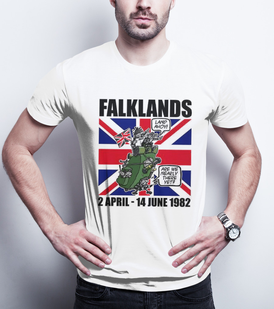 Falklands War 2 April 14 June 1982 Union Jack Tank T-Shirt