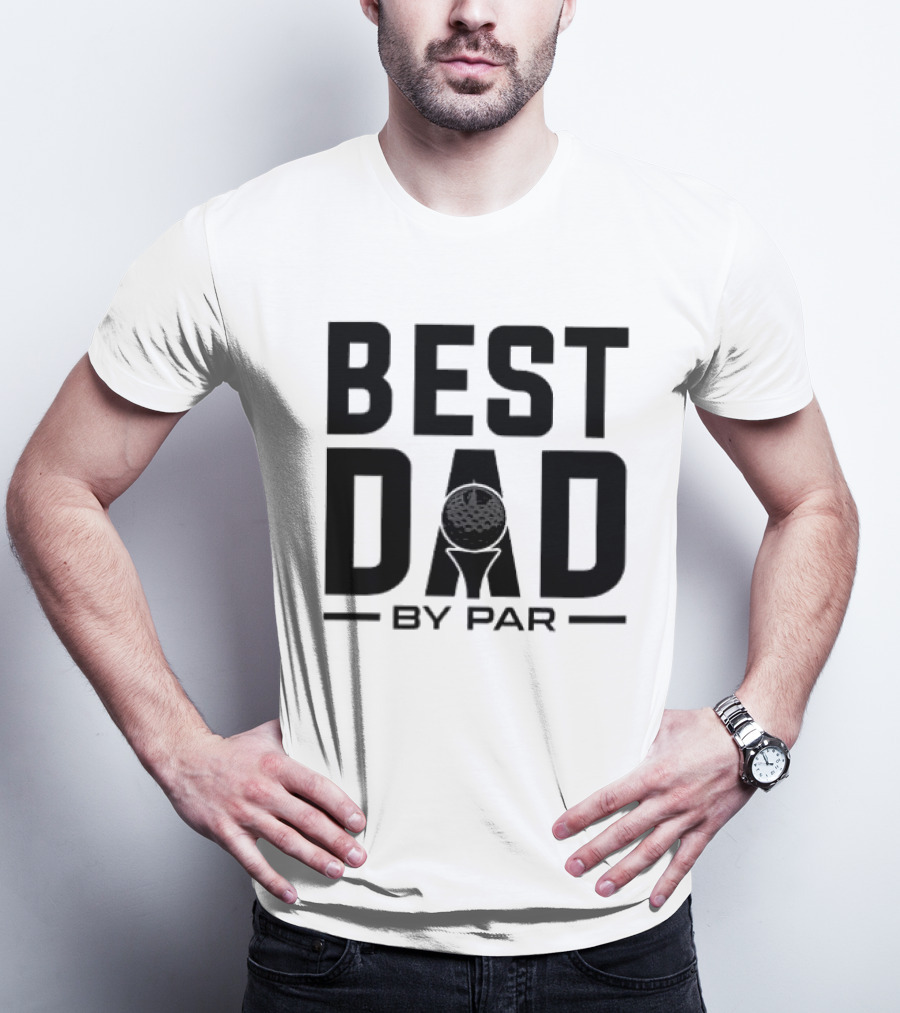 Best Dad By Par Modern Golf T-Shirt