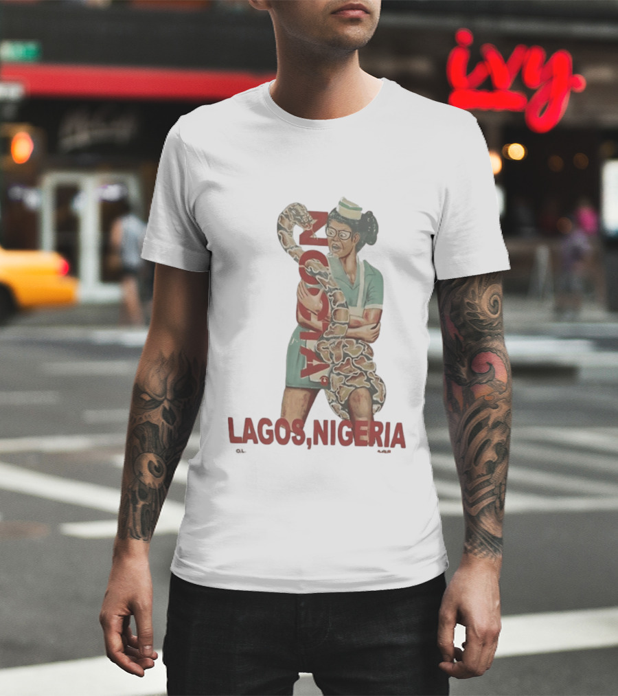 NOCTA Homecoming Lagos Nigeria Nurse Snake T-Shirt