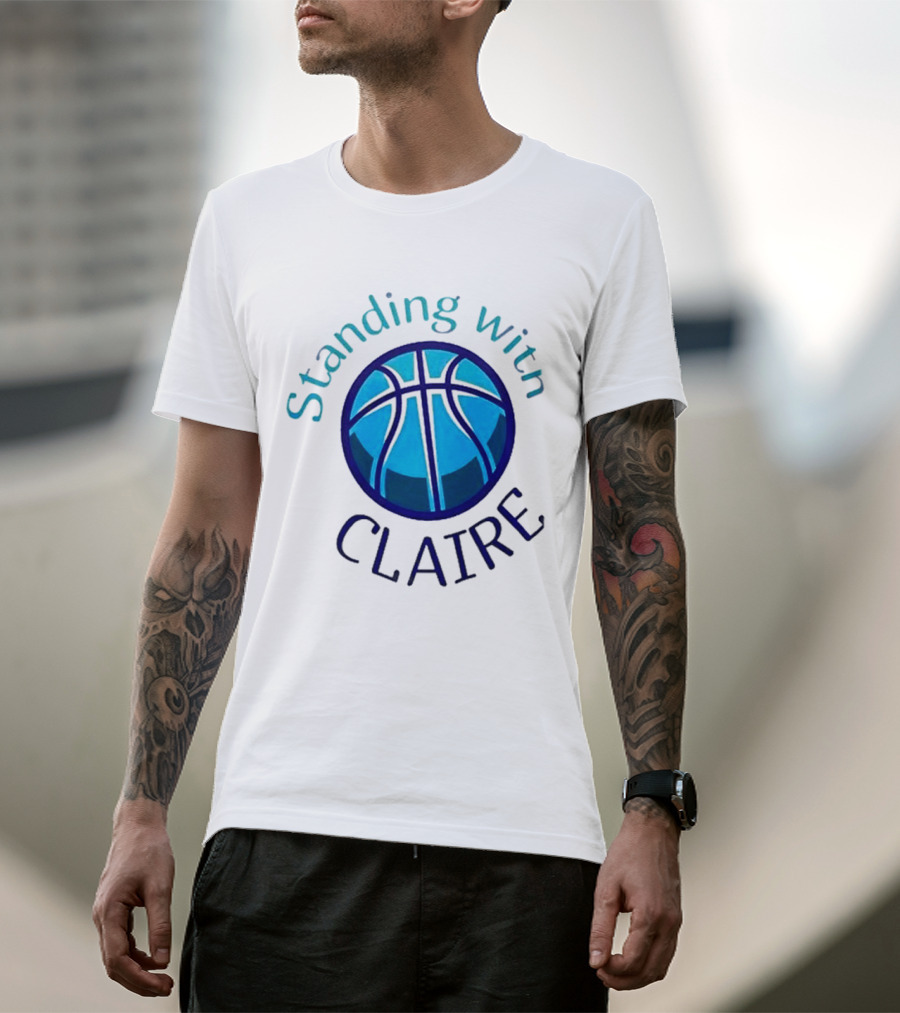 Standing With Claire Basketball Support T-Shirt