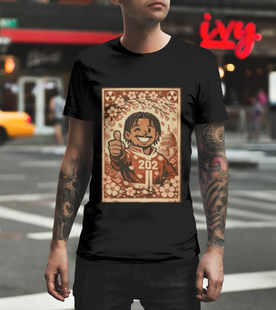 Vault 202 February 26 Cherry Blossom Capitol Thumbs Up T-Shirt