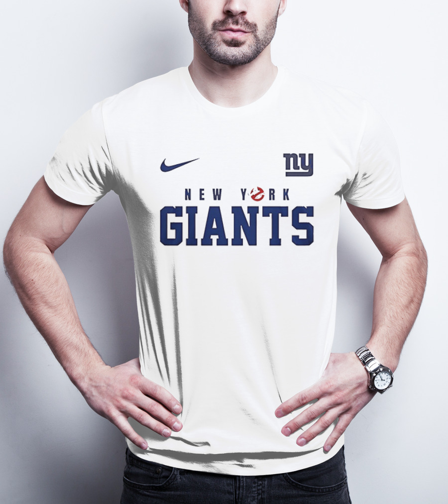 New York Giants Ghostbusters Collaboration Who Ya Gonna Call Nike NFL T-Shirt