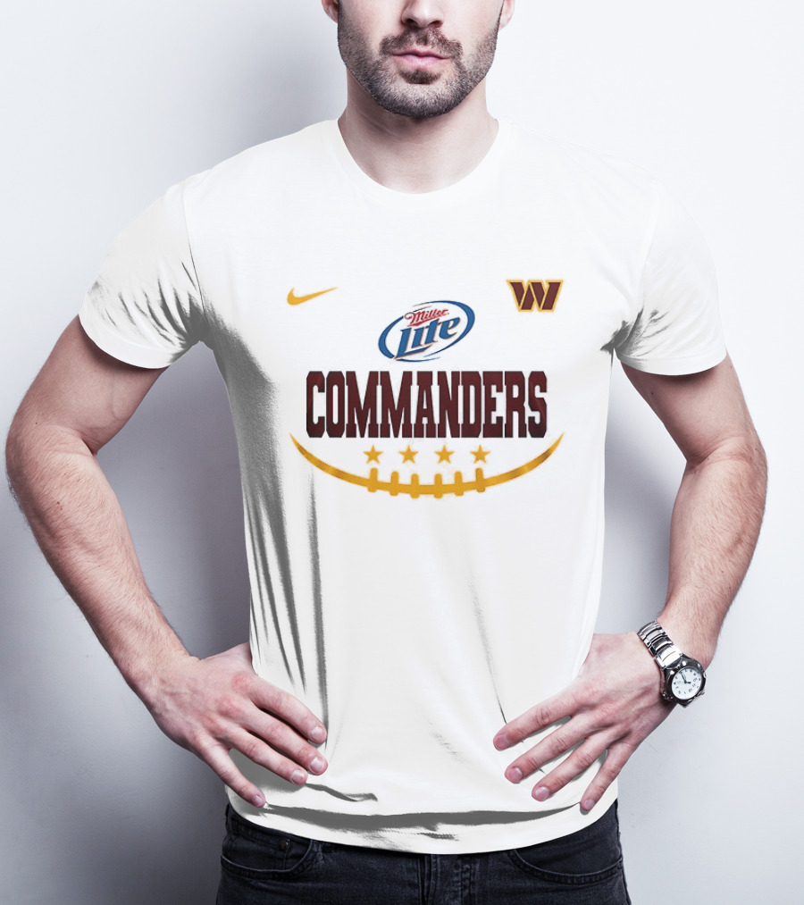 Miller Lite Washington Commanders Nike Collaboration T-Shirt
