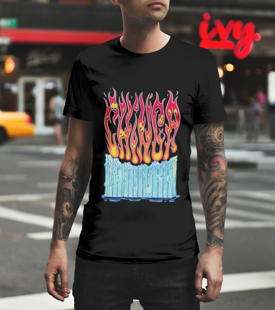 Chili Chimichanga Ice Fire Fusion Melting Pantera T-Shirt
