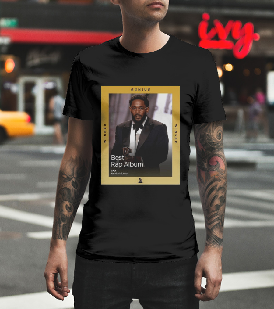 Genius Winner Kendrick Lamar Best Rap Album GNX T-Shirt