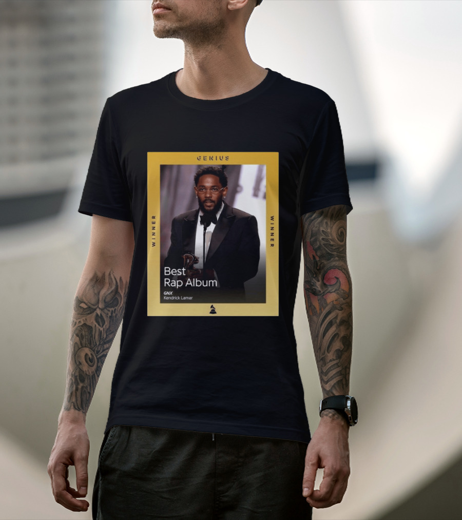 Genius Winner Kendrick Lamar Best Rap Album GNX T-Shirt