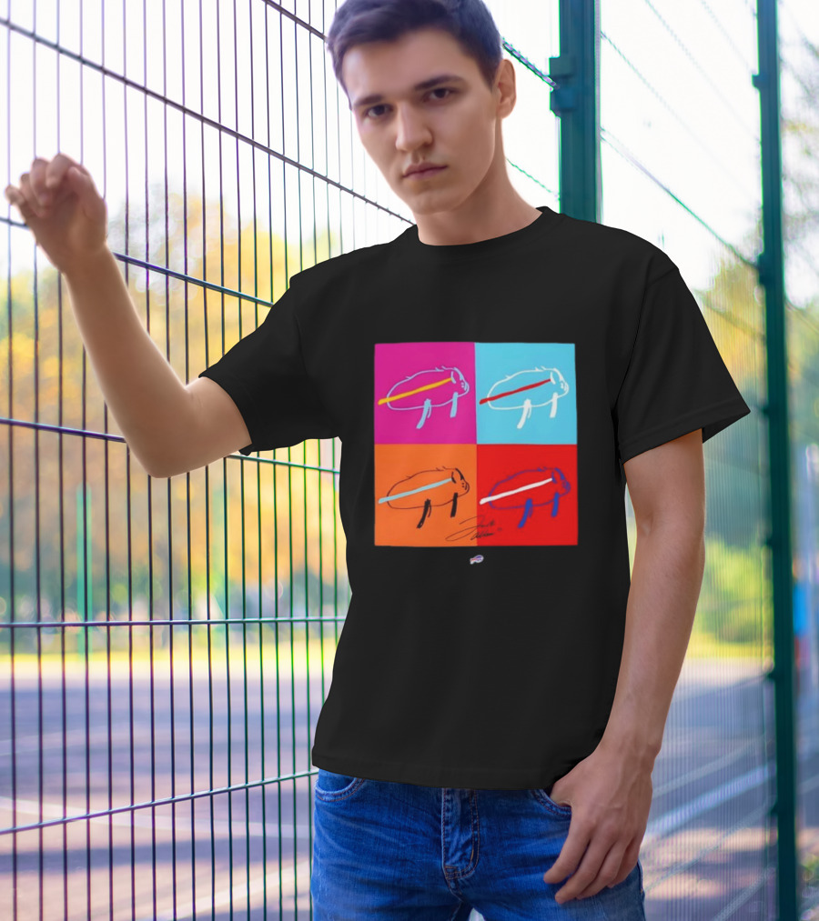 New Era Buffalo Bills Multi Color Billustration Pop T-Shirt